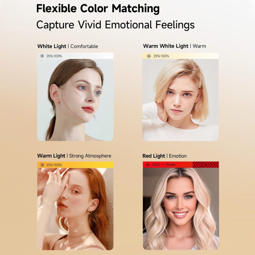 Selfie fill light color temperature guide: find the warm color that ...